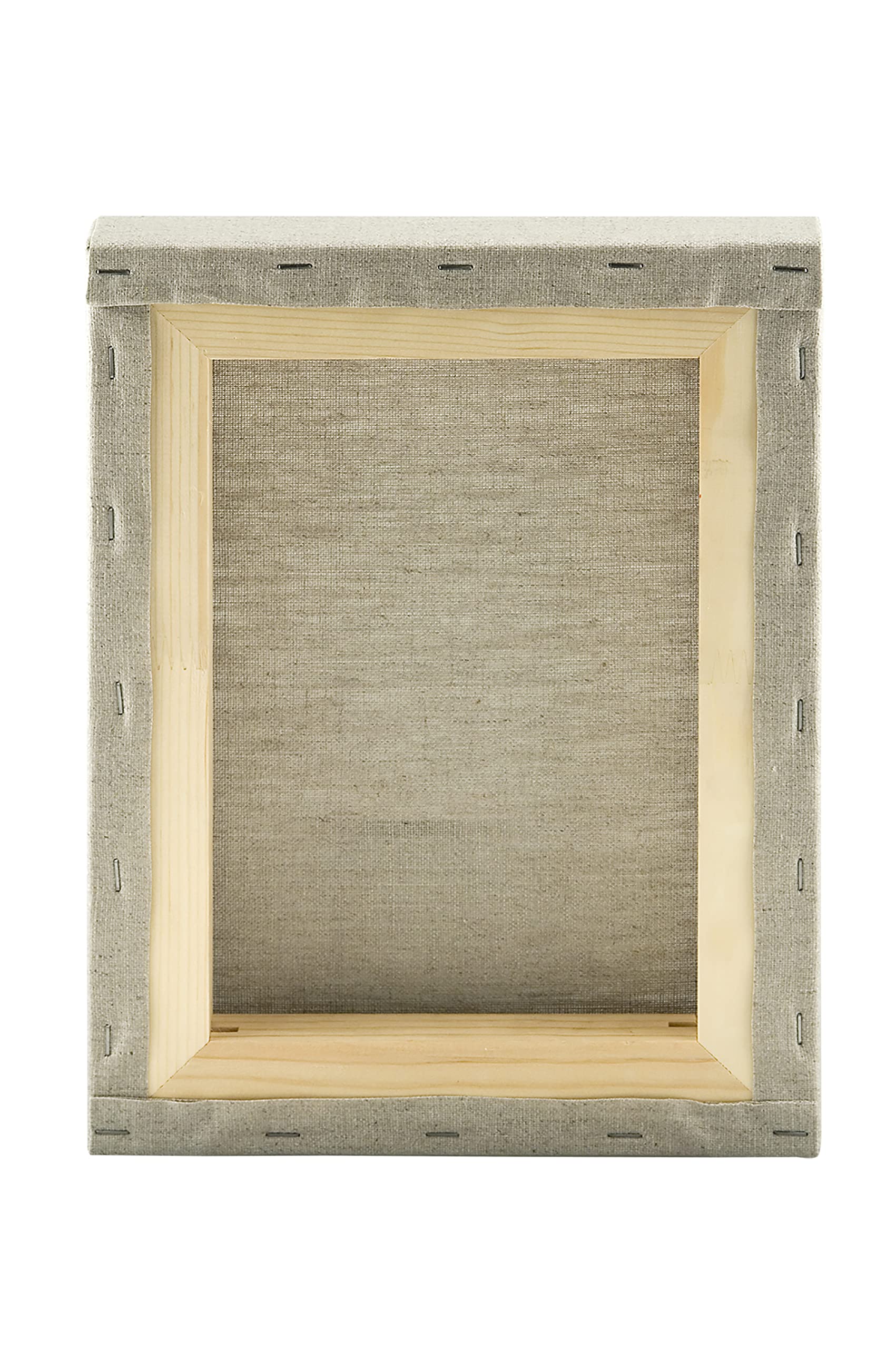 Senso Clear Primed Linen Stretched Canvas - Multi-Media Stretched Canvas for Oils, Acrylics, Pastels, & More! - 12x12"