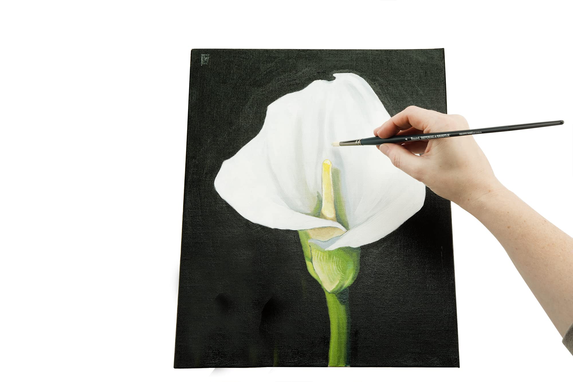 Senso Clear Primed Linen Stretched Canvas - Multi-Media Stretched Canvas for Oils, Acrylics, Pastels, & More! - 12x12"