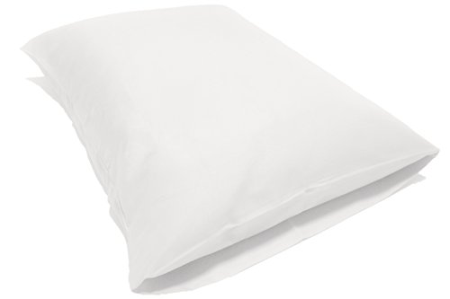 DreamHome Set of 2 Wrinkle Resistant Ultra Soft Pillowcases with Envelope Closure (Standard, White)