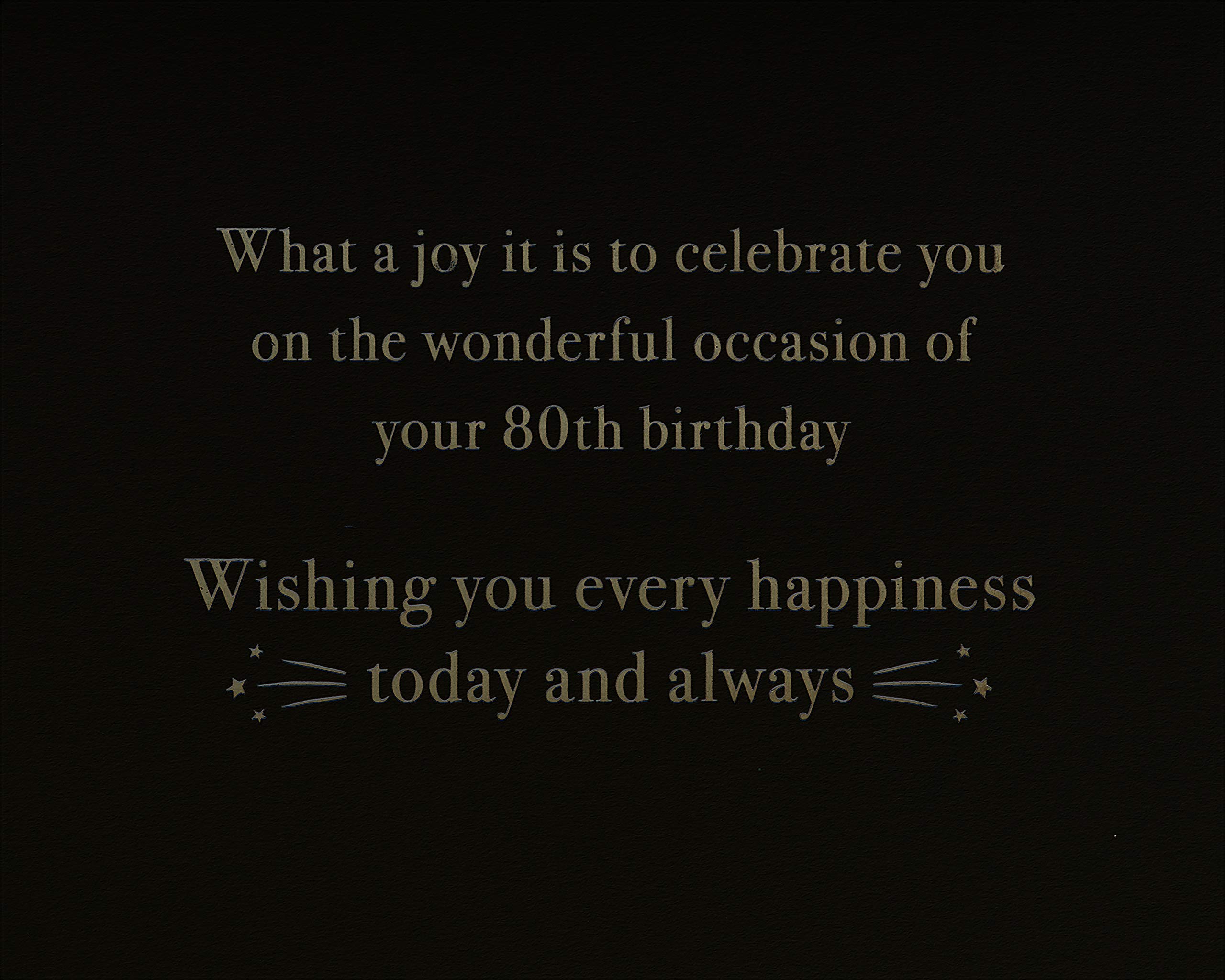 Papyrus 80th Birthday Card (Wishing You Every Happiness)