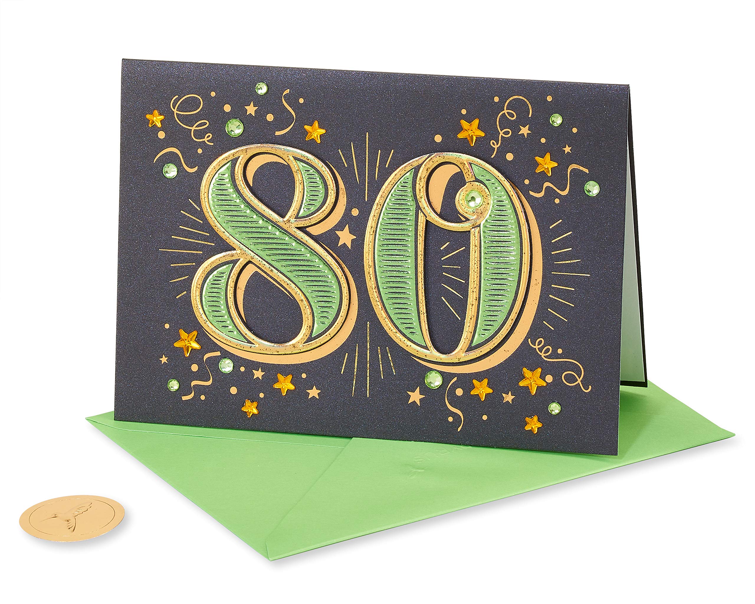 Papyrus 80th Birthday Card (Wishing You Every Happiness)