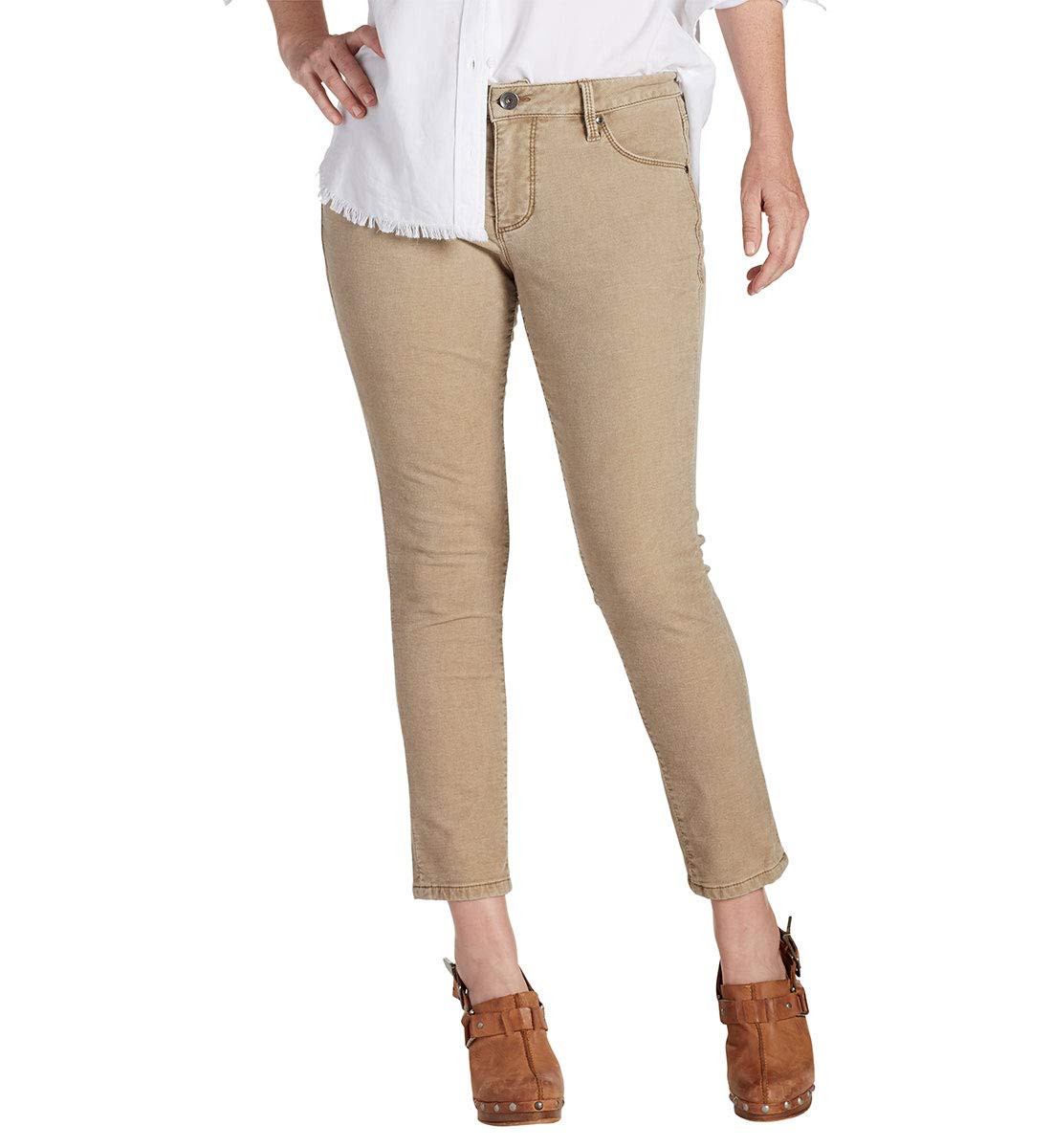 Jag Jeans Women's Petite Mera Skinny Ankle Jean, Nutty Waffle Knit, 6P