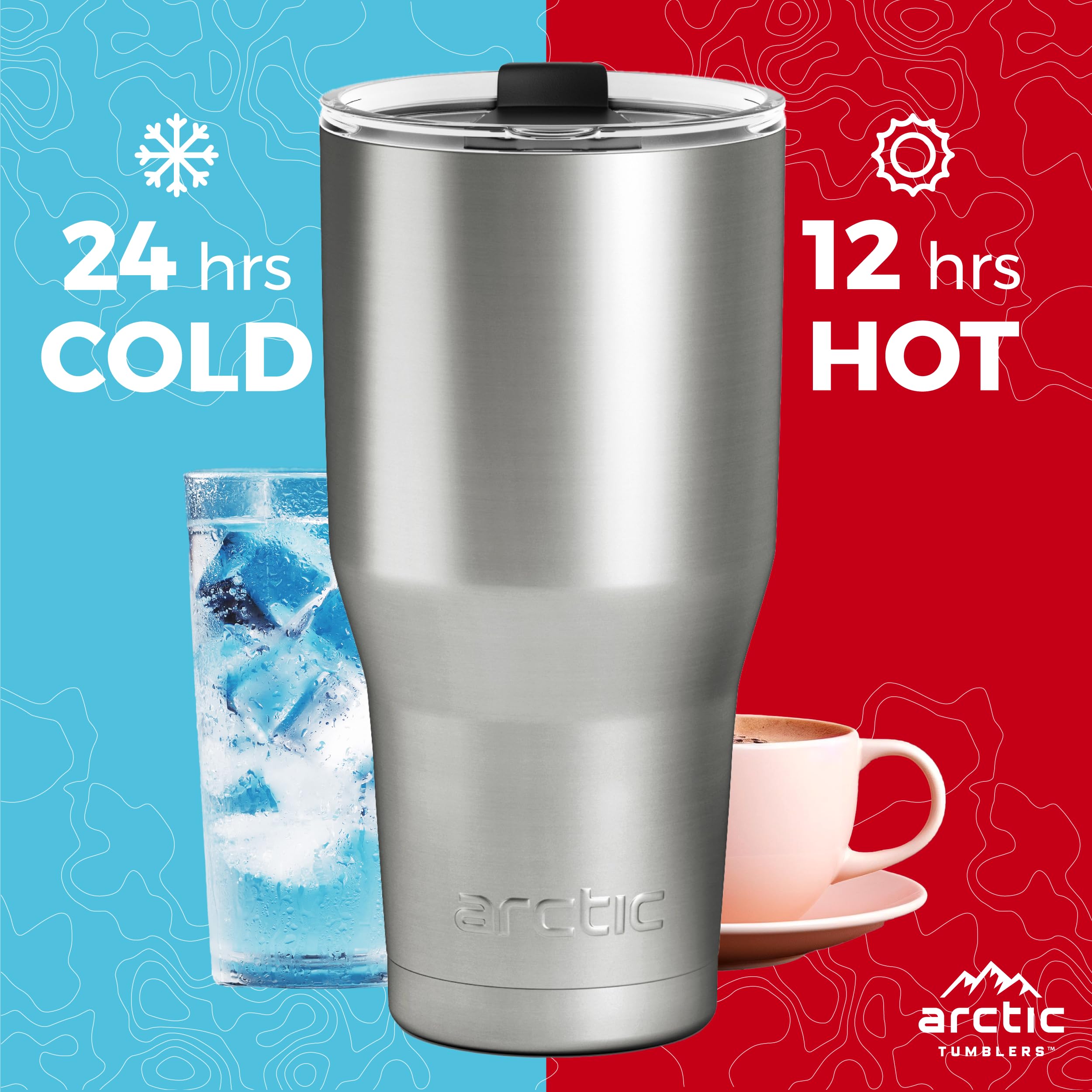 Arctic Tumblers | 30 oz Matte Turquoise Insulated Tumbler with Straw & Cleaner - Retains Temperature up to 24hrs - Non-Spill Splash Proof Lid