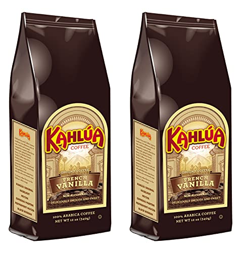 KAHLÚA Kahlua French Vanilla Ground Coffee (2 bags/12 oz), brown