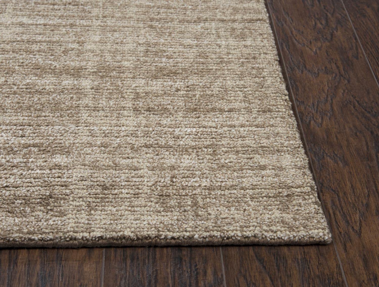 Rizzy Home | GH723A | Grand Haven Collection | Wool / Viscose Area Rug | 8' x 10' | Lt. Brown/Gray/Rust/Blue Solid