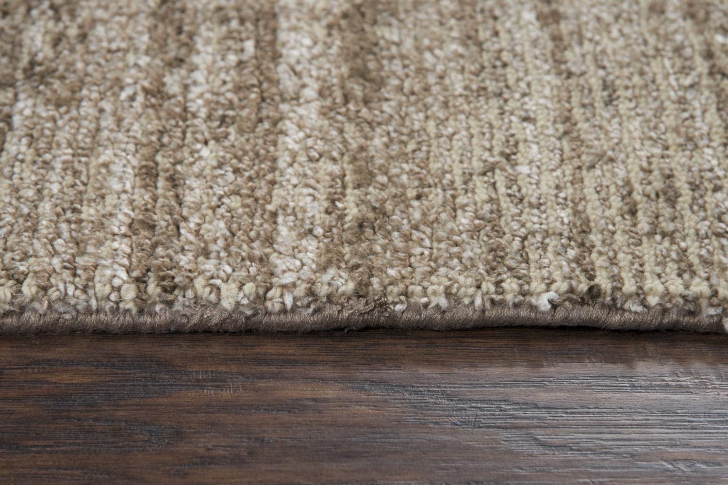 Rizzy Home | GH723A | Grand Haven Collection | Wool / Viscose Area Rug | 8' x 10' | Lt. Brown/Gray/Rust/Blue Solid