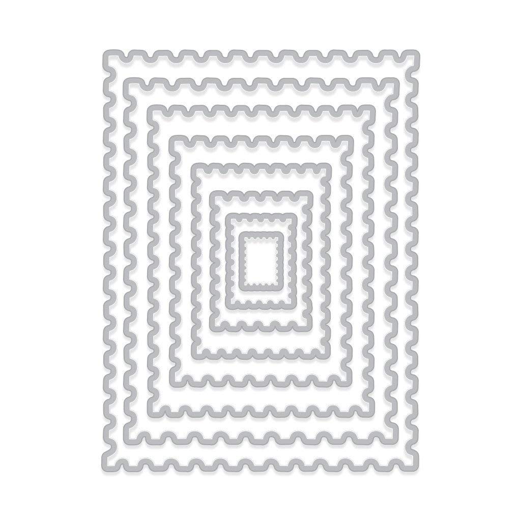 Hero Arts DI345 Fancy Dies, Nesting Postage Stamps Infinity