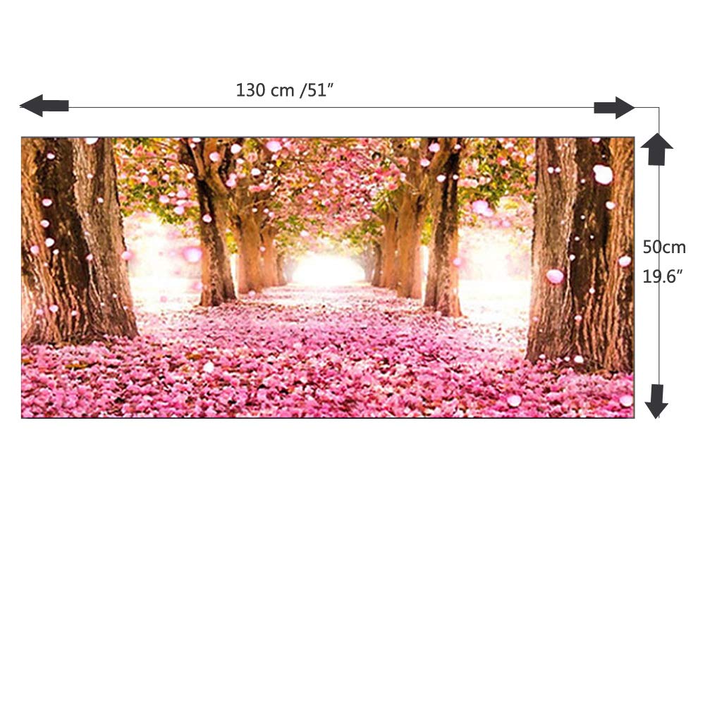 tomungs Large 5d Diamond Painting Kits for Adults Full Drill Cherry Blossom Flower Tree Paint by Diamonds DIY Round gem Paintings Pack 3D Diamond Painting Bead Art kit Size 130 X 50 cm