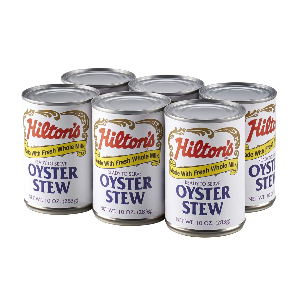 Hilton's Oyster Stew made with Fresh Whole Milk - 6 / 10 oz cans