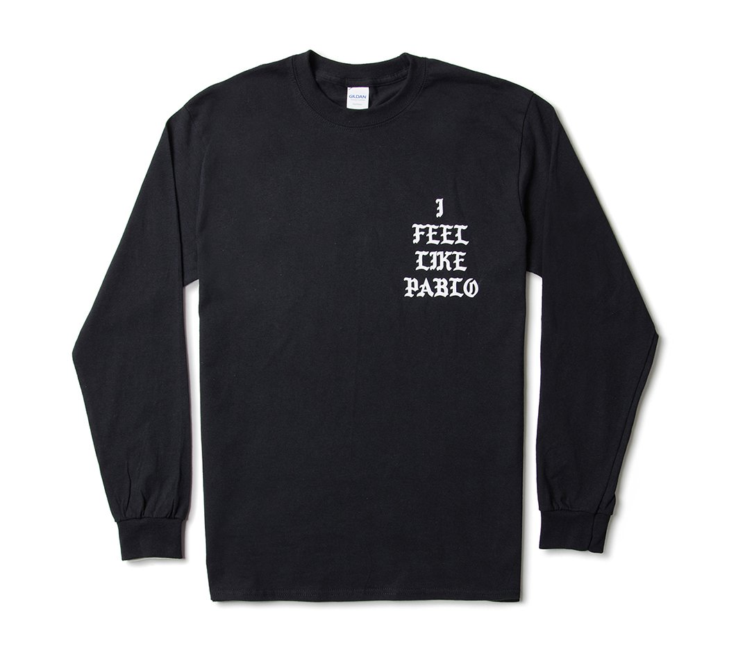 The Life of Pablo Tour | I Feel Like Pablo Crew Neck Sweatshirt - Comfortable Pullover, Soft Cotton Blend, Made in USA (US, Alpha, X-Large, Regular, Regular, Black)