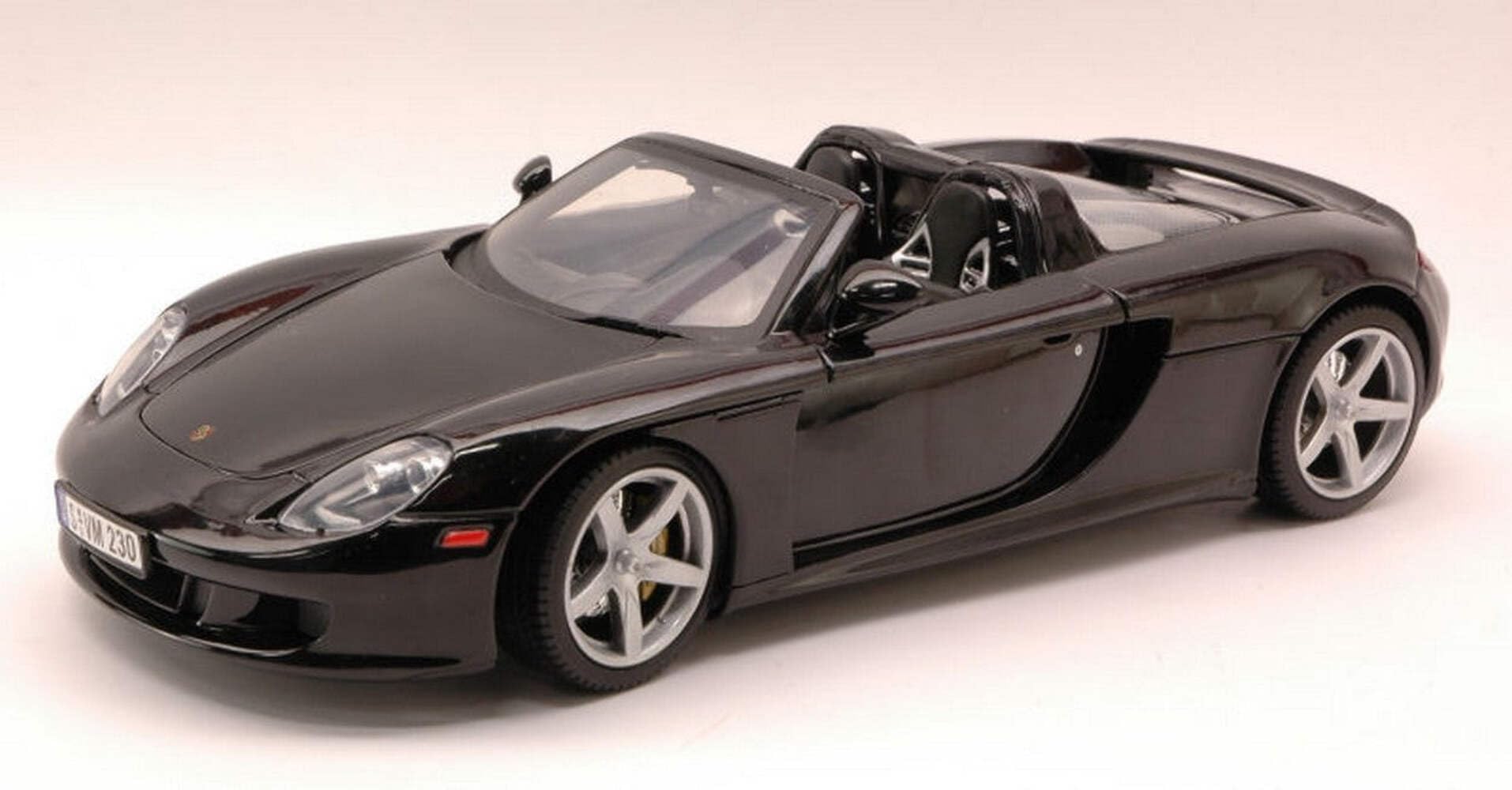 MotorMax Model Compatible with Porsche Carrera GT 2000 Black 1:18 DIECAST MTM73163BK