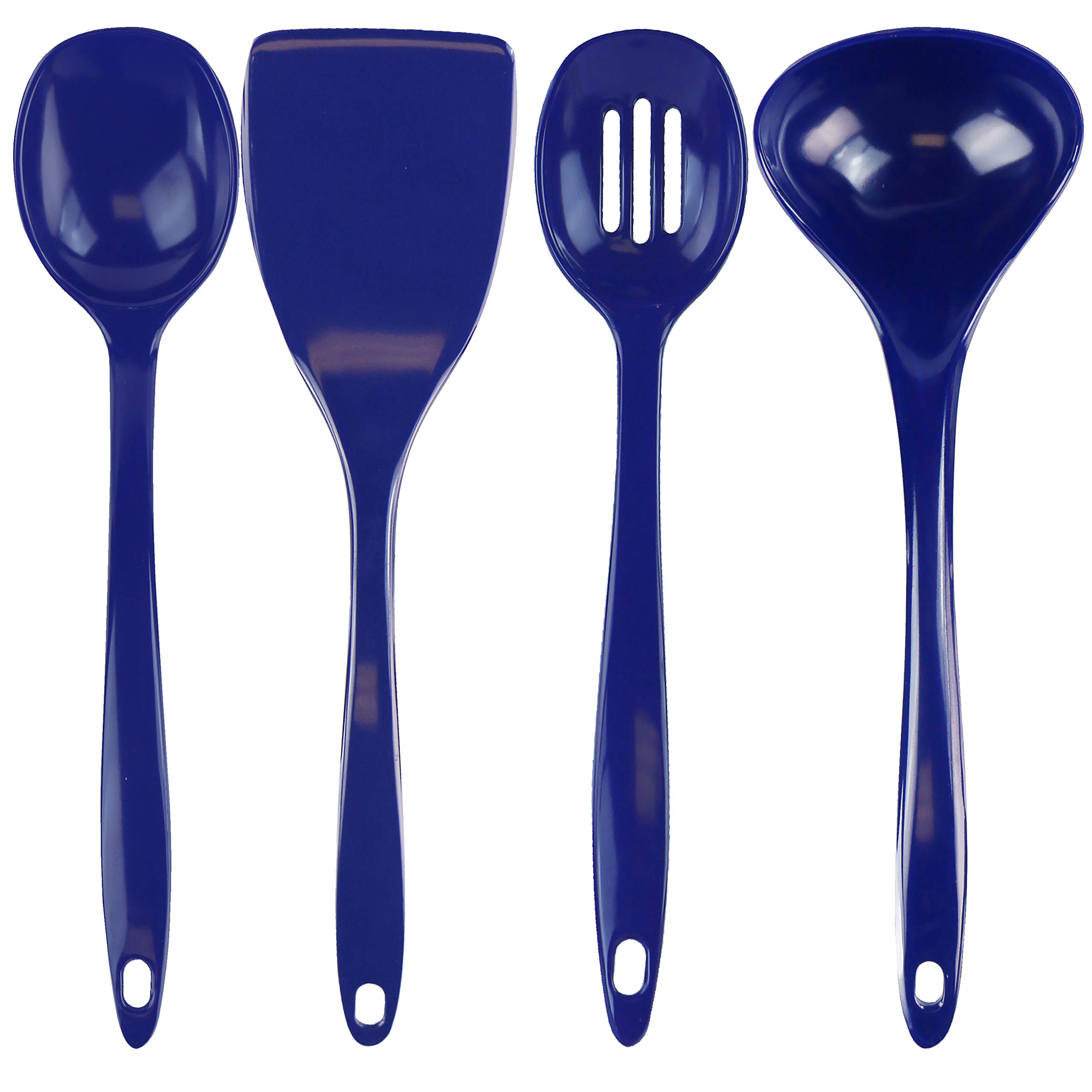 Calypso Basics by Reston Lloyd Melamine Utensil Set, 4-Piece, Indigo (81705)