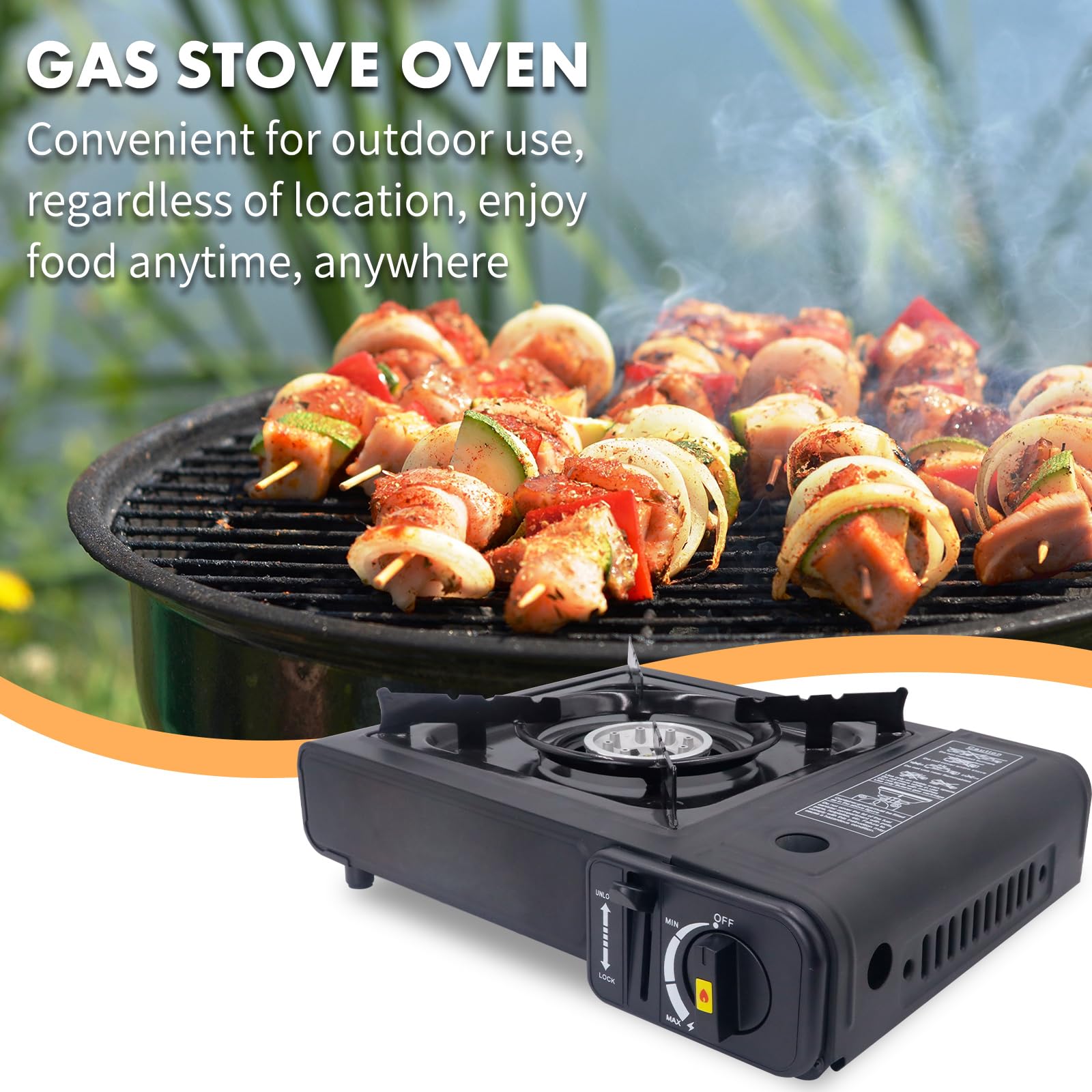 ShellKingdom Camping Stove Portable Outdoor Emergency Butane Stove Burner with Carrying Case For Camping, Picnics, Hiking, BBQ