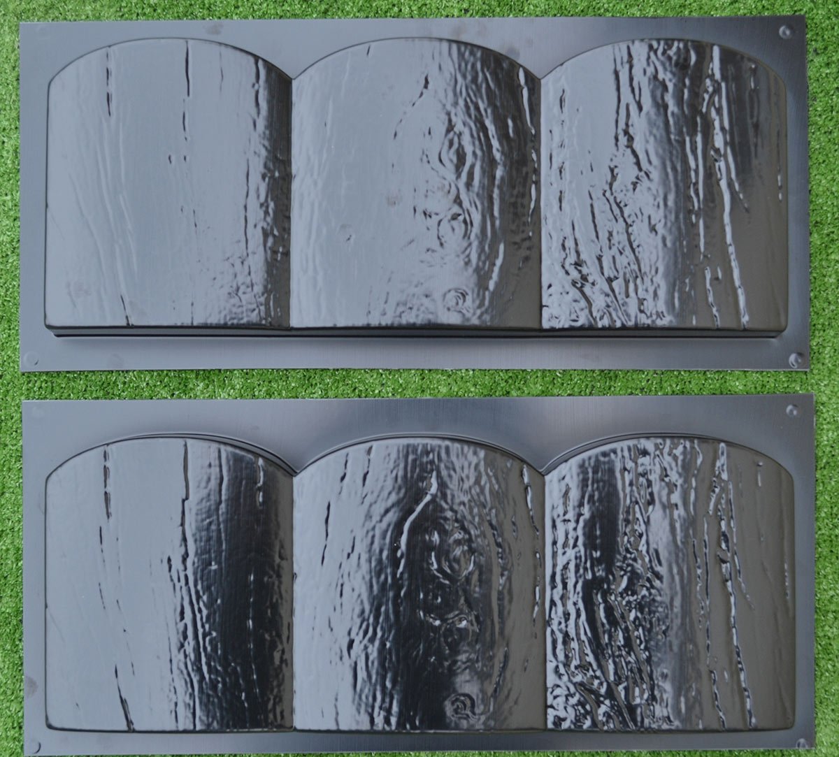 2 Pieces Edge Old Wood Board Stone MOLDS Edging Border Mould Garden Path #BR03