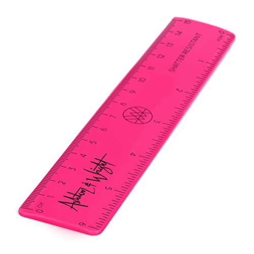 Ashton and Wright - 6 Inch / 15cm Rulers - Shatter Resistant - Pack of 5 Tropical Neon