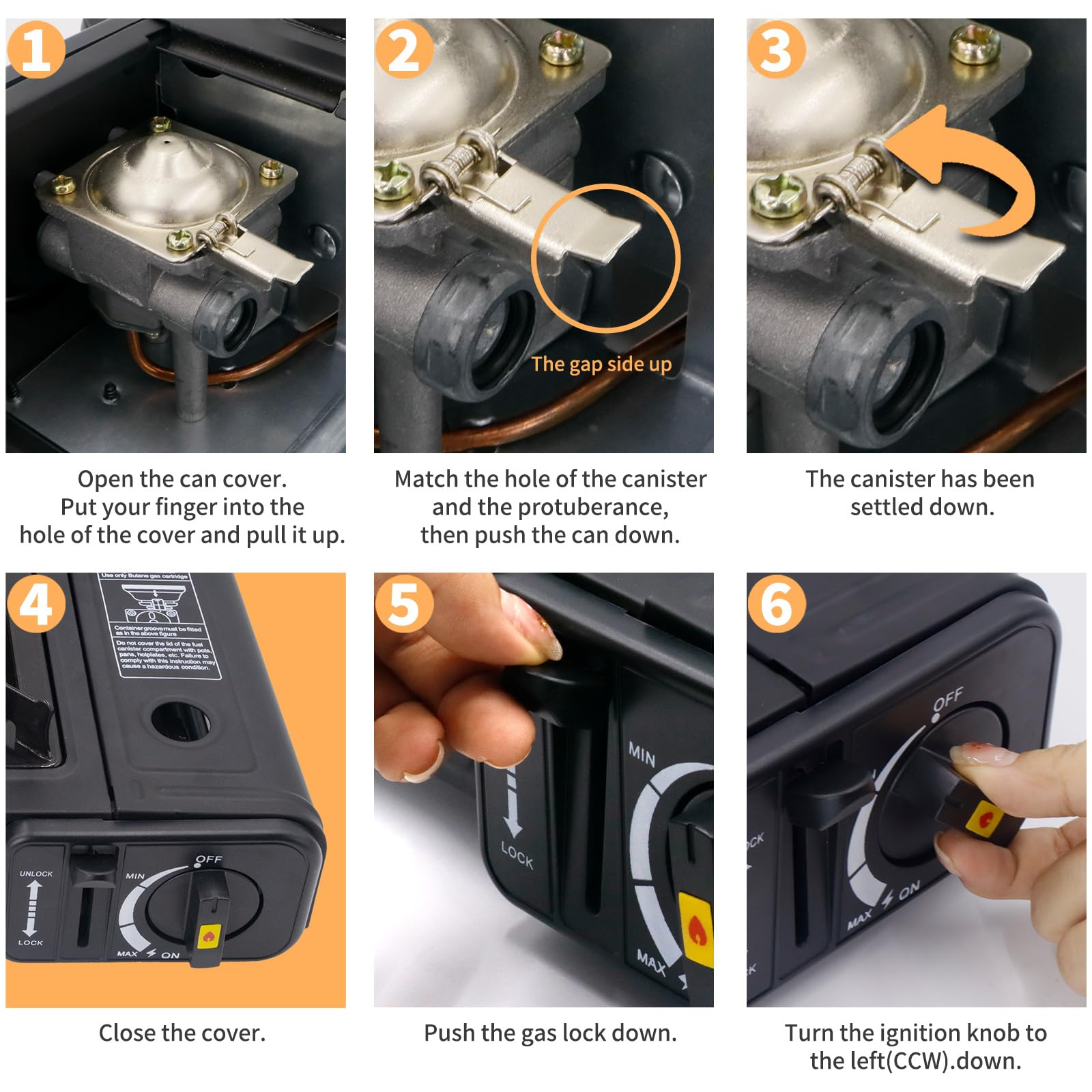 ShellKingdom Camping Stove Portable Outdoor Emergency Butane Stove Burner with Carrying Case For Camping, Picnics, Hiking, BBQ