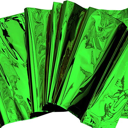 Green Foil Tablecloth Plastic Table Cover Rectangle Tables Tinsel Foil Table Cloth for Wedding Bachelorette Anniversary Birthday Thanksgiving Christmas Party, 54 x 108 Inch, 2pc