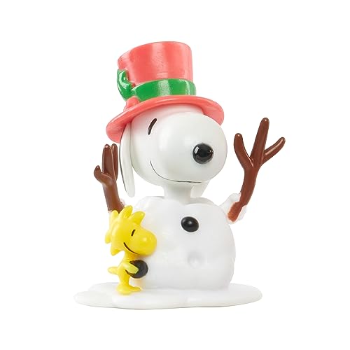 Peanuts 3-Piece Figure Set, Includes Characters Snoopy with Woodstock, Charlie Brown with Tree, and Sally with Present, Kids Toys for Ages 3 Up by Just Play
