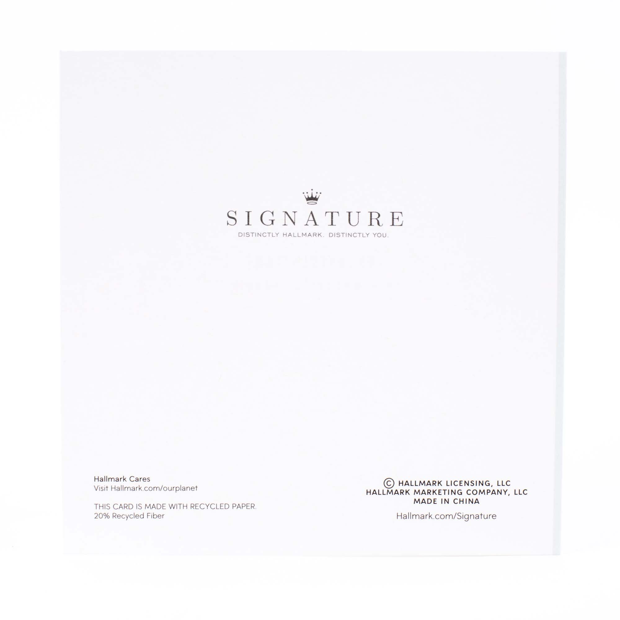Hallmark Signature Wedding Card (A Perfect Fit)