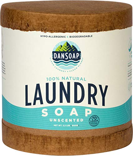 DanSoap Powdered Laundry Soap | Natural, Plastic Free | Unscented (70 Washes)