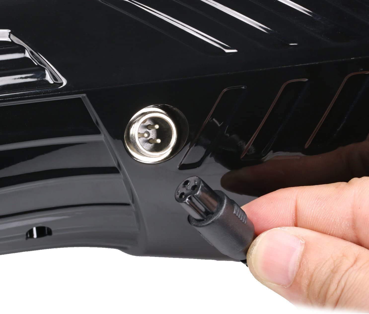 Fancy Buying 42V 2A 3-Prong Inline Connector Battery Charger for 10S Lithium Battery Power Cord Supply, Battery Charger for Electric Scooter
