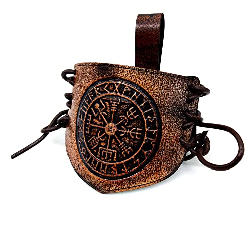 Beer horn mug Game of thrones Brass adorned vikings horn Medieval Drinking Horn with attractive leather belt (HBM-580)