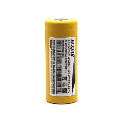 (5-Pack) 1.2V 1200mAh 4/5A Ni-CD Battery Pack for Lithonia ELB-1210N ELB-1201N KR-1500AUL KR1100AE KR-1200AUL ASC0086 Exit Sign Emergency Light