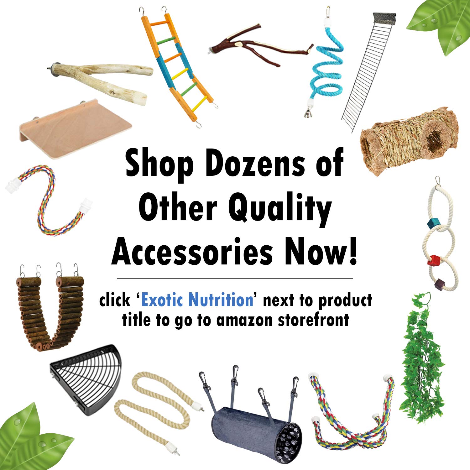 52 Inch Natural Rope (Large) - Flexible Bendable Climbing Rope Perch Cage Accessory Toy - Sugar Gliders, Squirrels, Degus, Marmosets, Monkeys, Parrots, Birds, Rats & Other Small Pets