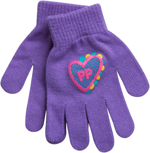 Nickelodeon Paw Patrol Girls Winter Hat and 2 Pair Mittens or Gloves (Age 2-7), Size Age 4-7, Paw Patrol Purple/Grey Glove 4-7
