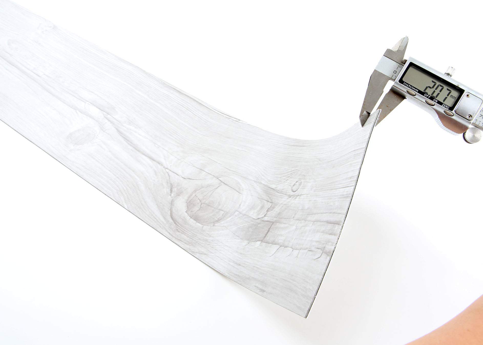 ROSEROSA Peel and Stick Engineered PVC Plank Wood Pattern Self Adhesive Durable Vinyl Flooring (ECK-909 : 5 Planks)