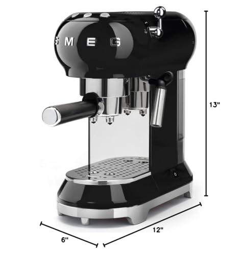 Smeg Espresso Machine, 1 liters, Black ECF01 BLUS