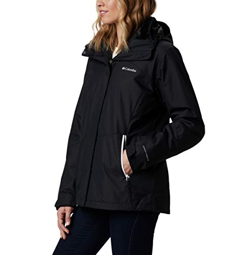 Columbia Women’s Bugaboo II Fleece Interchange Winter Jacket, Waterproof & Breathable, Black, Medium
