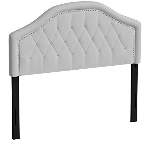 Christopher Knight Home Killian Fabric Headboard, Queen / Full, Light Grey