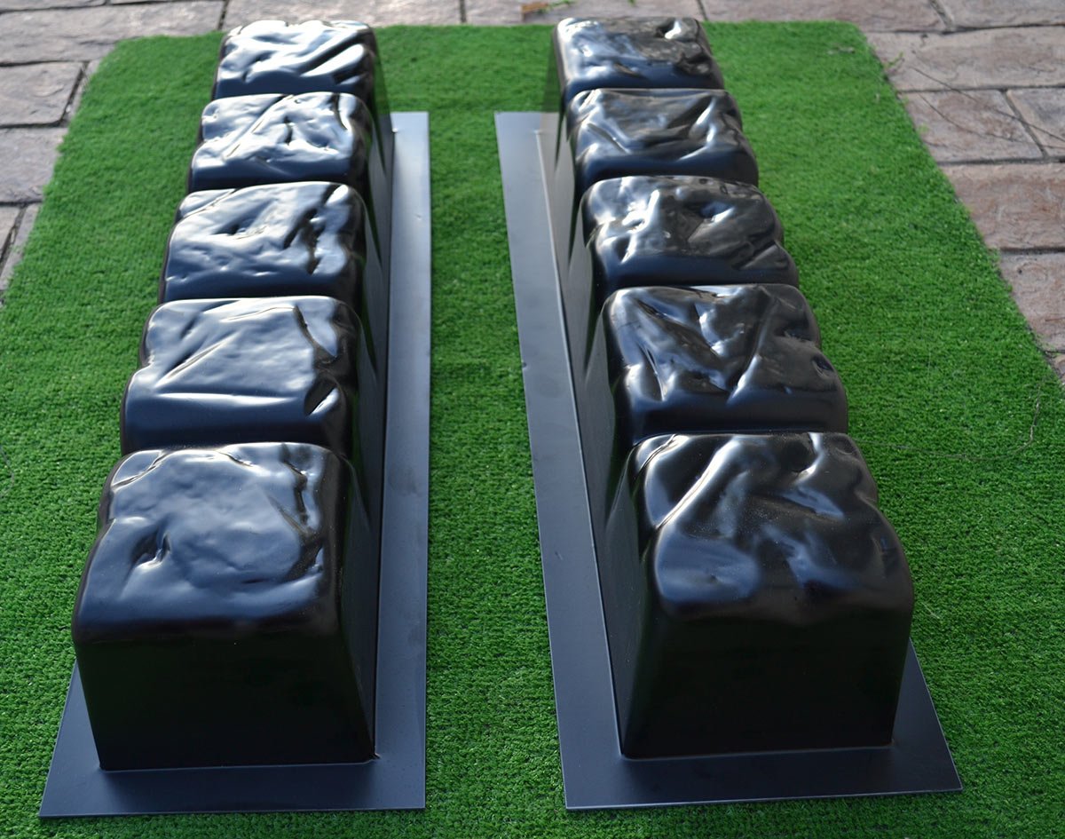 Concrete molds Straight Edge Stone Log Edging Border Garden curbs Sold 2pcs BR02