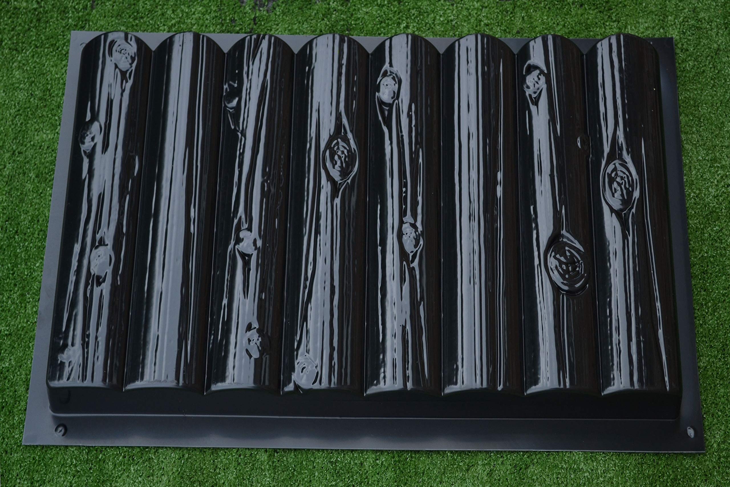 Concrete Molds DIY Sold 1 Piece Edge Stone Mold Log Edging Border Mold ABS Plastic Plaster Concrete Cement BR12