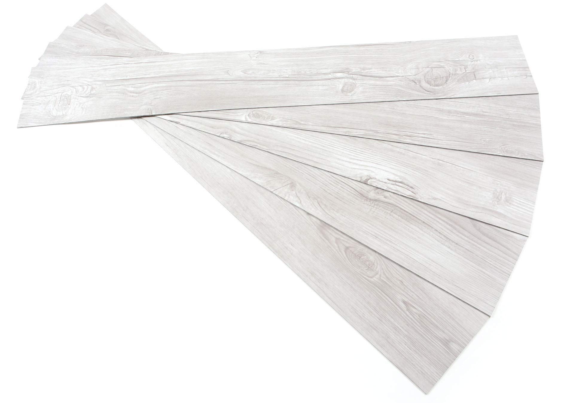 ROSEROSA Peel and Stick Engineered PVC Plank Wood Pattern Self Adhesive Durable Vinyl Flooring (ECK-909 : 5 Planks)