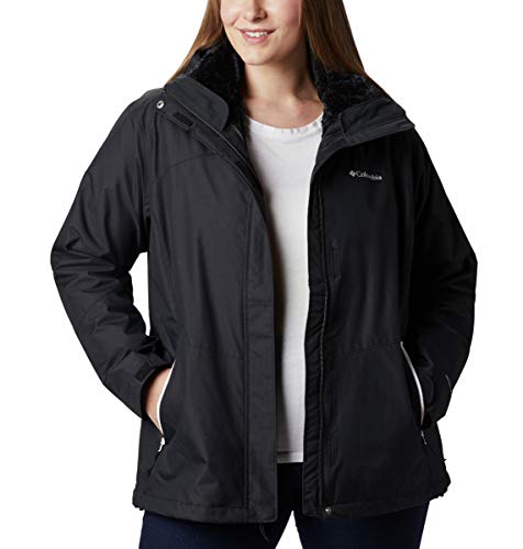 Columbia Women’s Bugaboo II Fleece Interchange Winter Jacket, Waterproof & Breathable, Black, Medium