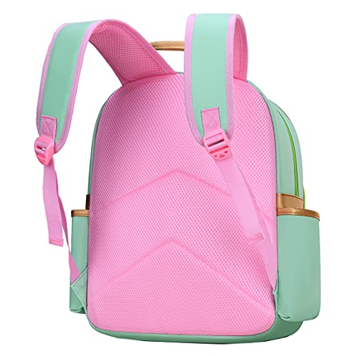 Gazigo Children Princess Waterproof PU Backpack for Girls Elementary School Girl Bookbags