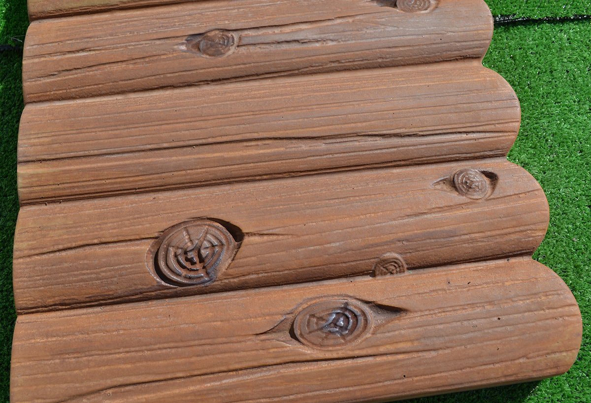 Concrete Molds DIY Sold 1 Piece Edge Stone Mold Log Edging Border Mold ABS Plastic Plaster Concrete Cement BR12