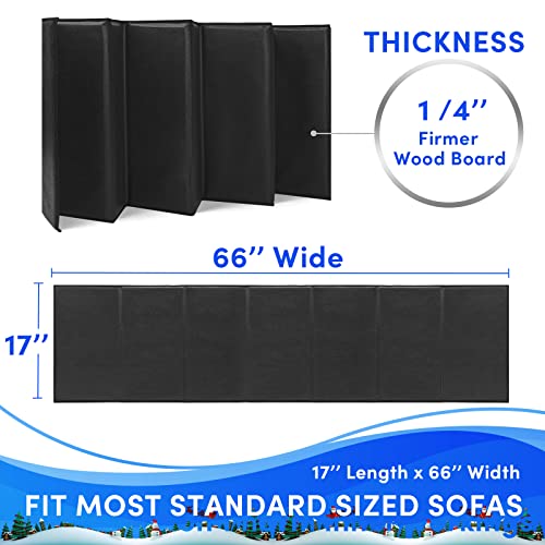 Couch Cushion Support for Sagging Seat, Under Couch Support Board, Saggy Sofa Cushion Support, Firmer ABS Board Cushion Support, Thicker Furniture Couch Slats Seat Saver, 17x66 inch