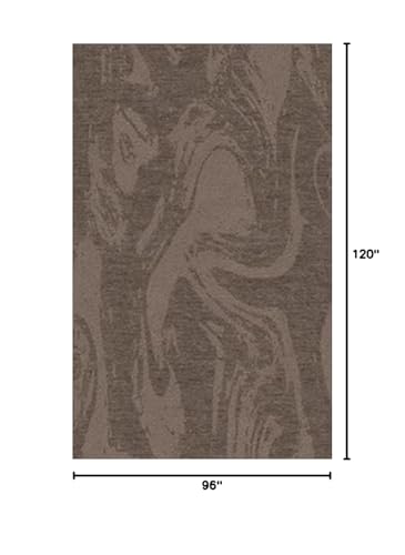 Rizzy Home | FA120B | Fifth Avenue Collection | Wool Area Rug | 8' x 10' | Brown/Gray/Rust/Blue Abstract