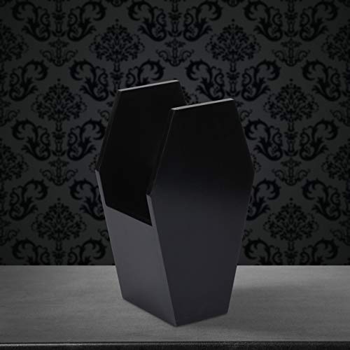 Underground Whispers Gothic Kitchen Utensils Holder β Remote Control Caddy, Brush Holder - Storage & Organization of Accessories for Home, Bedroom, Kitchen, Art Supplies - Decor for Goth Room (black)