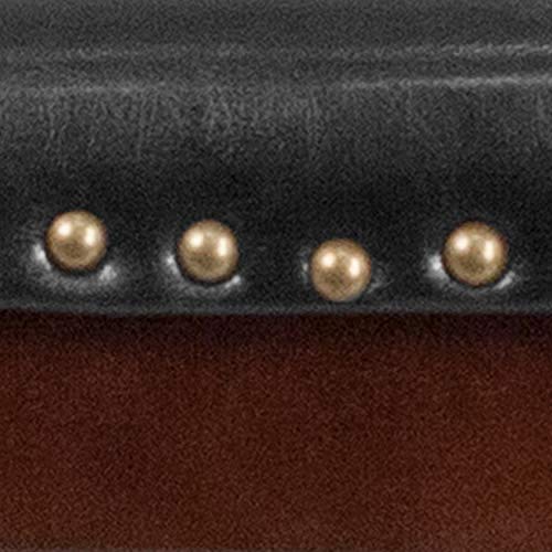Flash Furniture Alphus 26'' High Backless Cappuccino Wood Counter Height Stool with Black LeatherSoft Saddle Seat