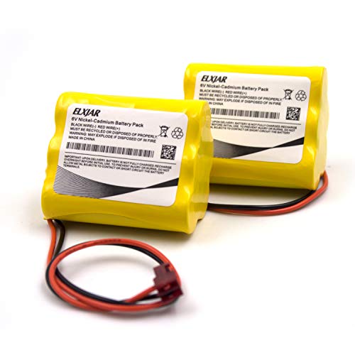 YUTSUJO (5-Pack) 6V AA Ni-CD Battery Pack Replacement for Sure-Lite 026-149, SL026-149, S/L 026-149, ANIC1204, Energizer 41B020AF17201,Dantona CUSTOM-55 Emergency Lighting