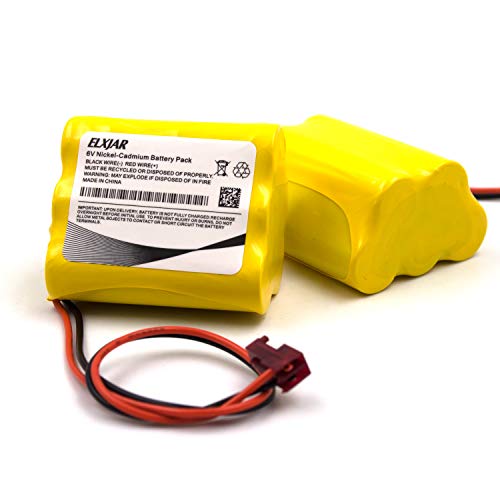YUTSUJO (5-Pack) 6V AA Ni-CD Battery Pack Replacement for Sure-Lite 026-149, SL026-149, S/L 026-149, ANIC1204, Energizer 41B020AF17201,Dantona CUSTOM-55 Emergency Lighting