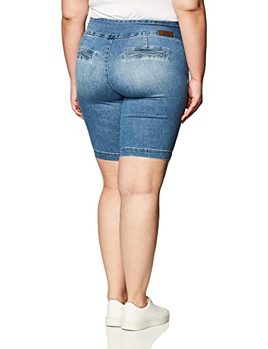 JAG Jeans Women's Ainsley Pull-On Bermuda Short, Horizon Blue, 2
