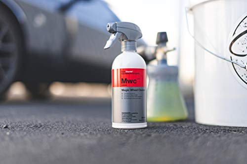 Koch-Chemie - Magic Wheel Cleaner - Powerful Rim and Rim Well Cleaner; Acid Free, Dissolves Iron Particles Using Visible Red Discoloration, Excellent Adhesion and Viscosity (500 milliliters)
