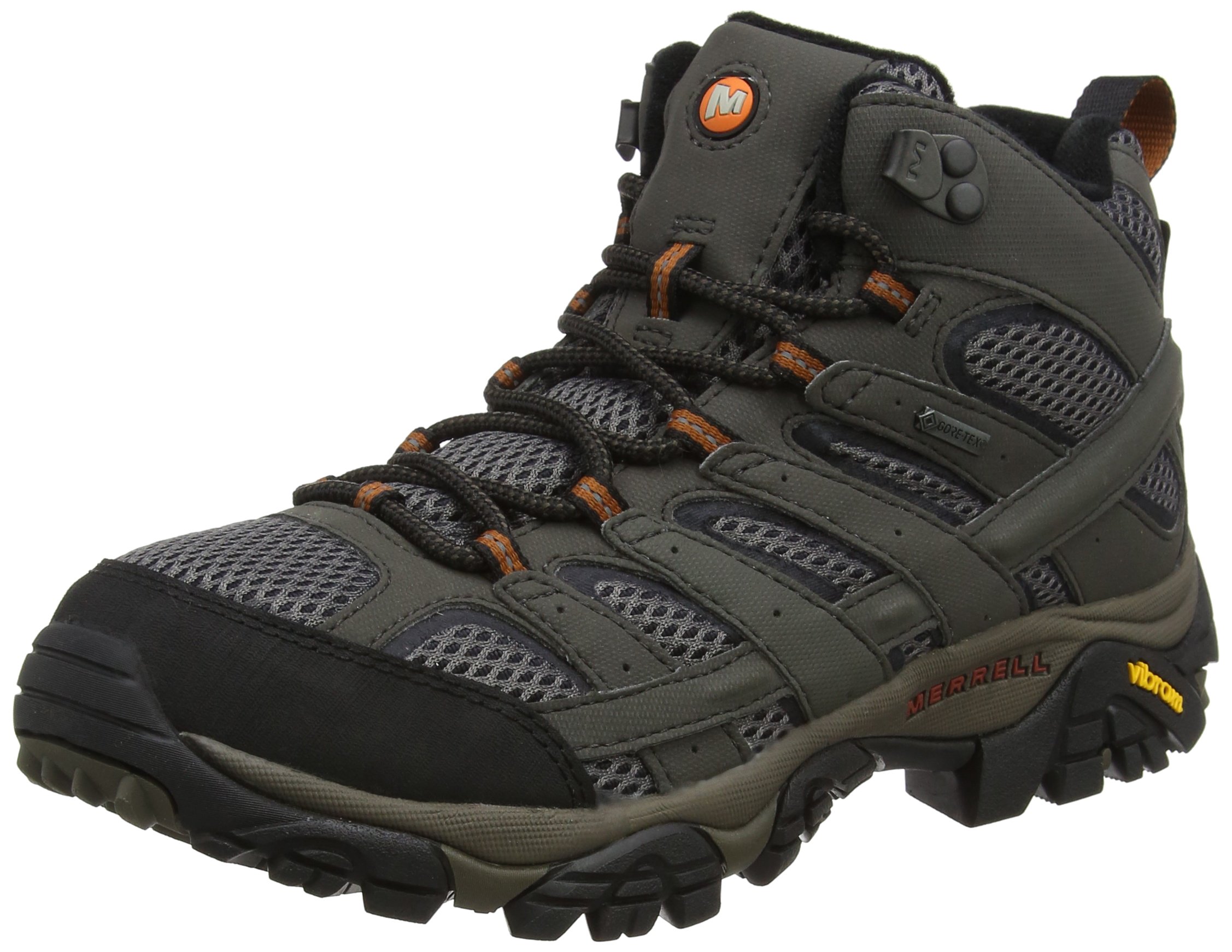Merrell Men's Moab 2 MID GTX High Rise Hiking Boots, Black/Black, 10
