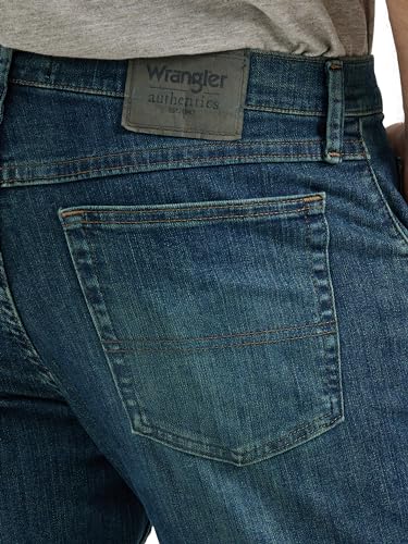 Wrangler Authentics Men's Classic 5-Pocket Regular Fit Jean, Twilight Flex, 30W x 36L