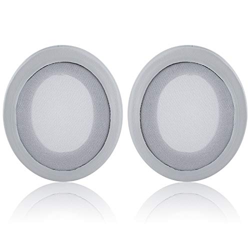 Jecobb Replacement Ear Pads Cushion Cover with Protein Leather & Memory Foam for Razer Nari, Ultimate, Essential, Kraken Kitty, Kraken Tournament Edition Headset ONLY β Oval (Grey)